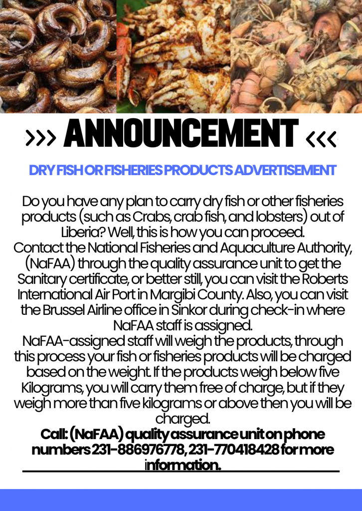 DRY FISH OR FISHERIES PRODUCTS ADVERTISEMENT | National Fisheries ...